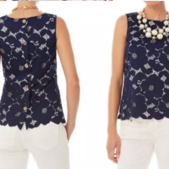 Lilly Pulitzer | Tops | Sale 22 Lilly Pulitzer Lona Lace Top | Poshmark